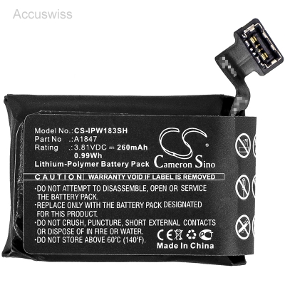 Akku ersetzt Apple A1847 passend für Watch Series 3, A1860 - Akku und ...